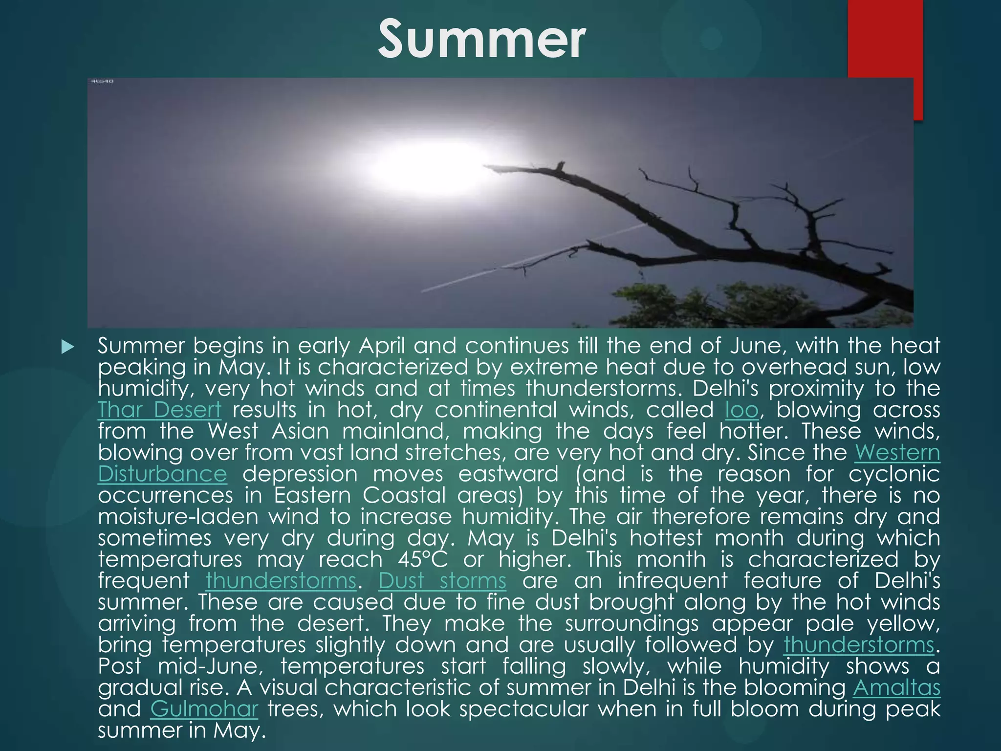 Climate of delhi | PPTX