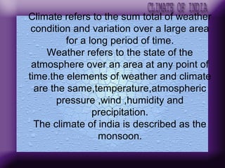 Climate of india | PPT