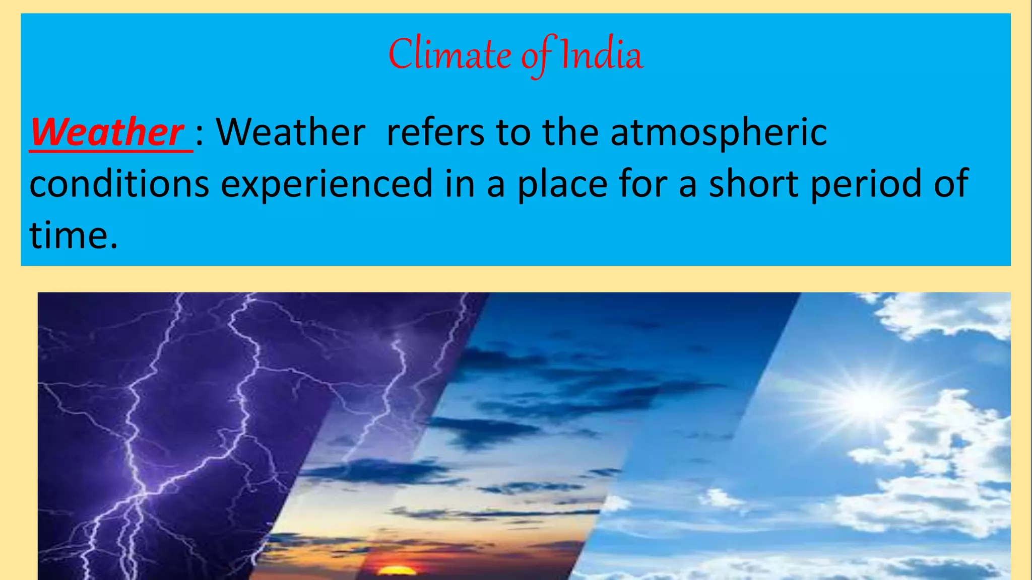 Climate of india | PPTX