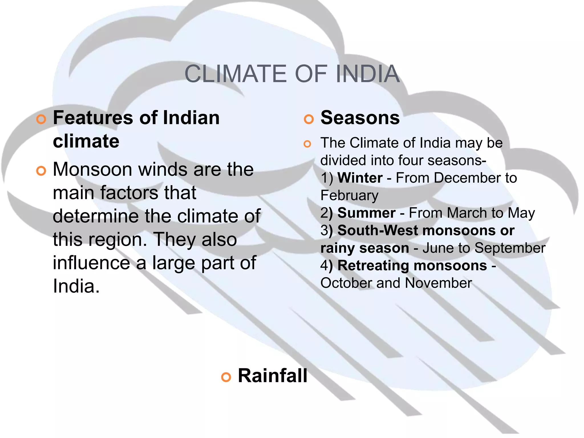 Climate of India Class X By Nawomica | PPTX