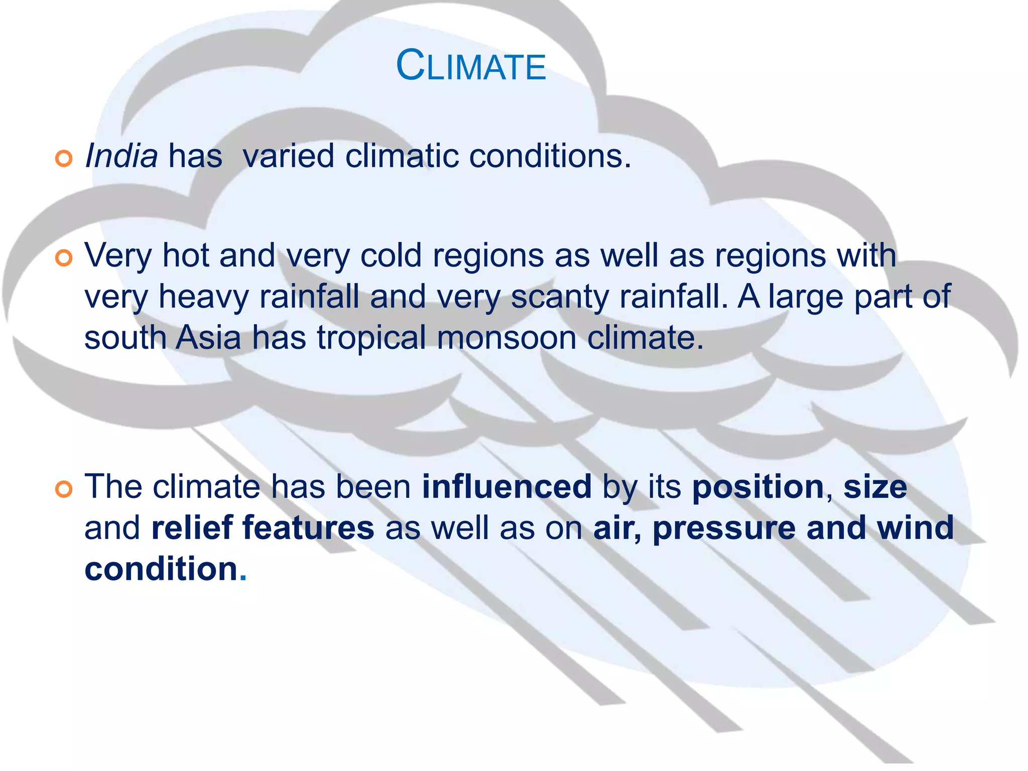 Climate of India Class X By Nawomica | PPTX