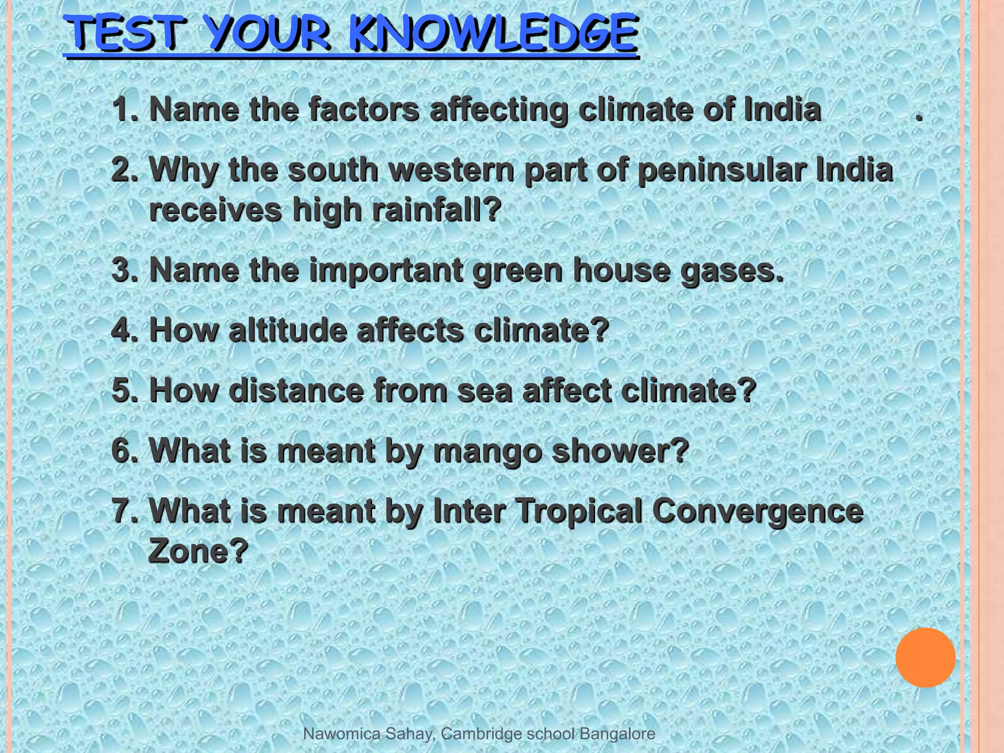 Climate of India | PPTX