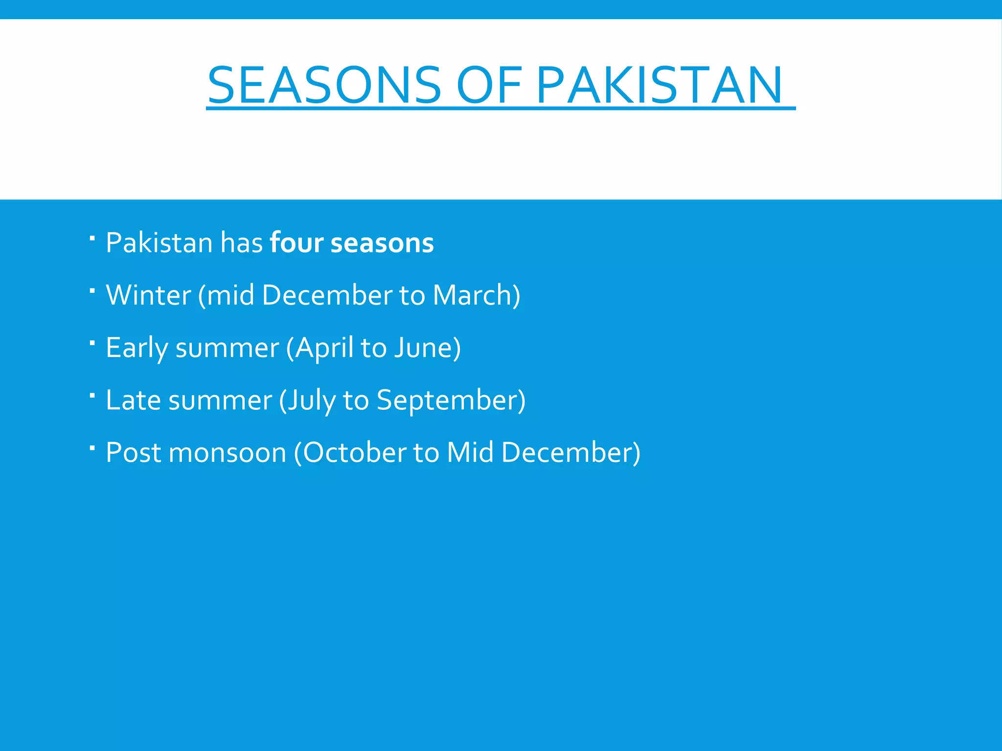 Climate of pakistan | PPT