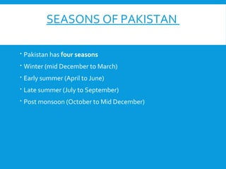 Climate of pakistan | PPT