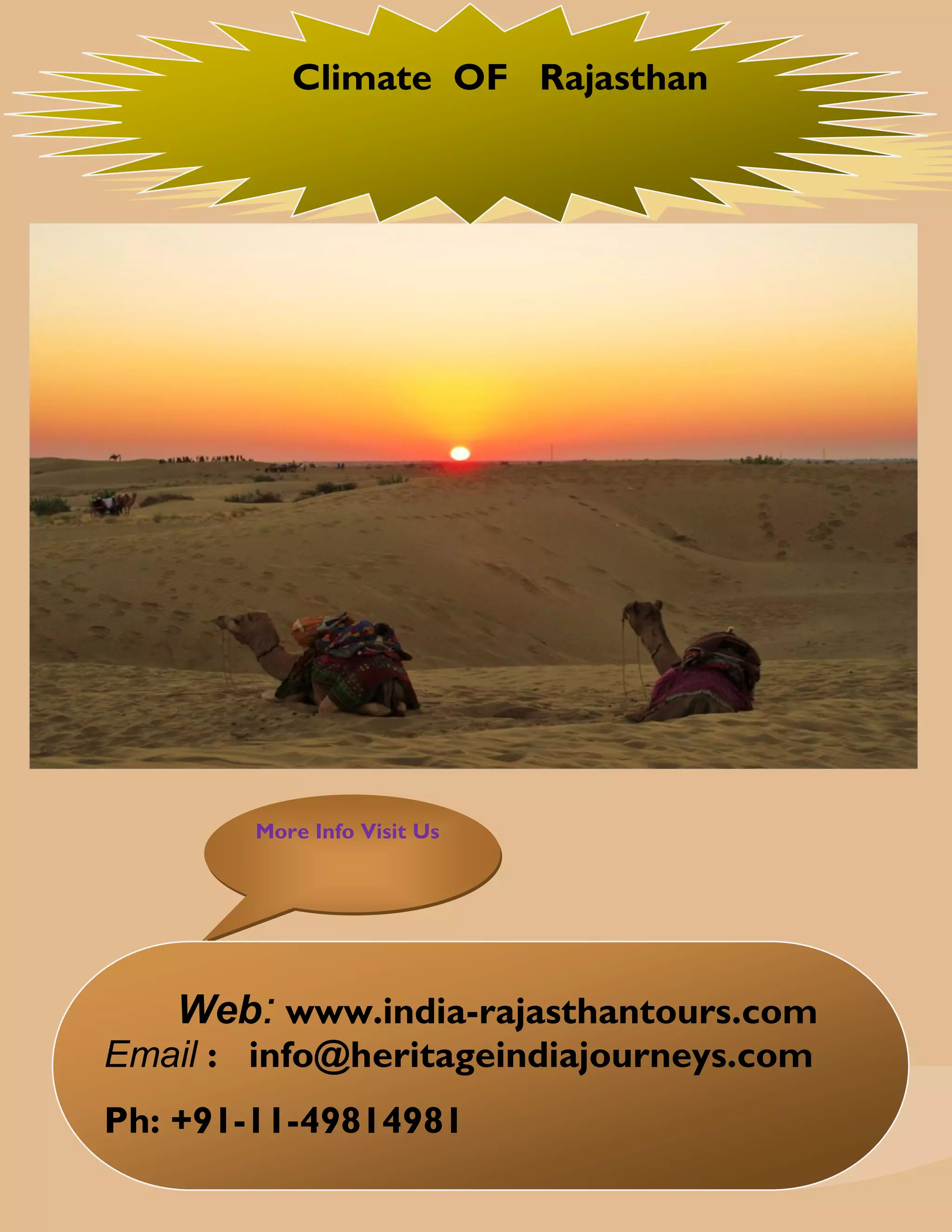 Climate of rajasthan | PDF
