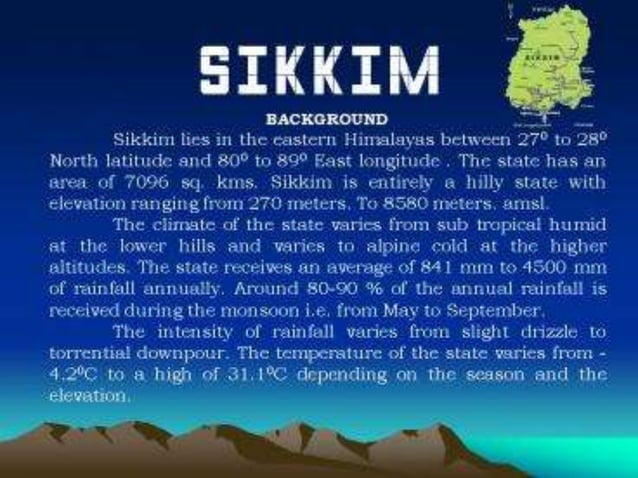 CLIMATE OF SIKKIM CLASS 9 - B TVISHA MALIK.pptx | Weather | Science