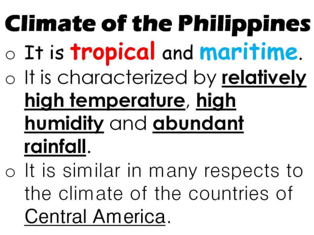 Climate of the Philippines | PPTX