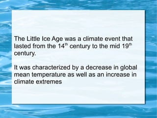 Little Ice Age Power Point | PPT