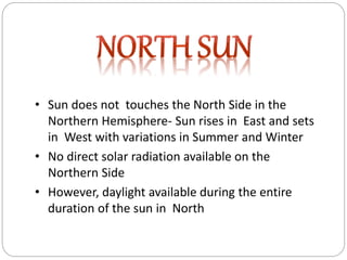 SUN PATH-CLIMATOLOGY-NORTH SUN -SOUTH SUN | PPTX
