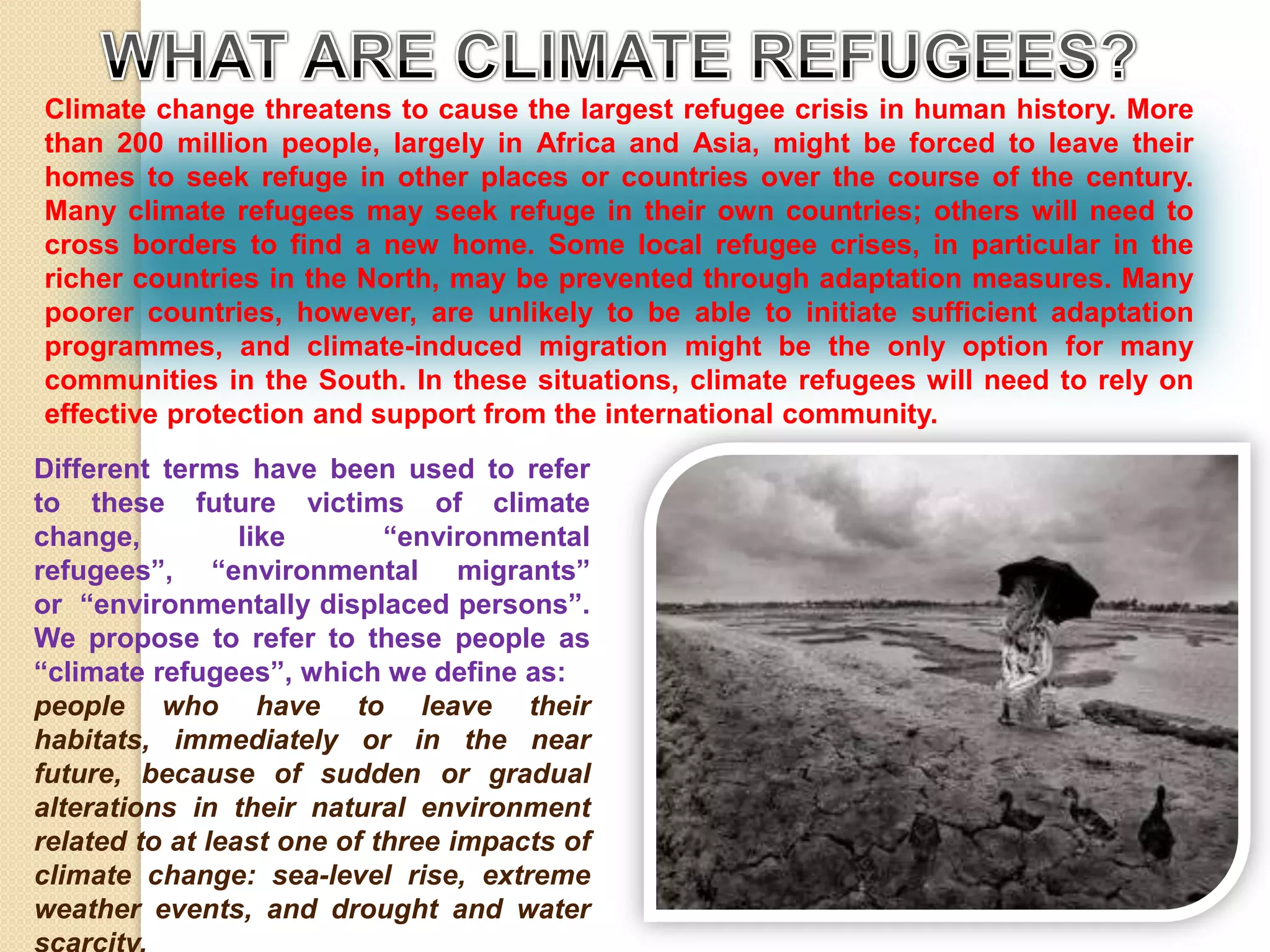 Climate refugee | PPTX