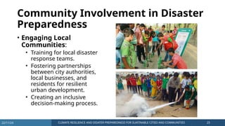 Climate resilience and Disaster Preparedness for building Sustainable ...