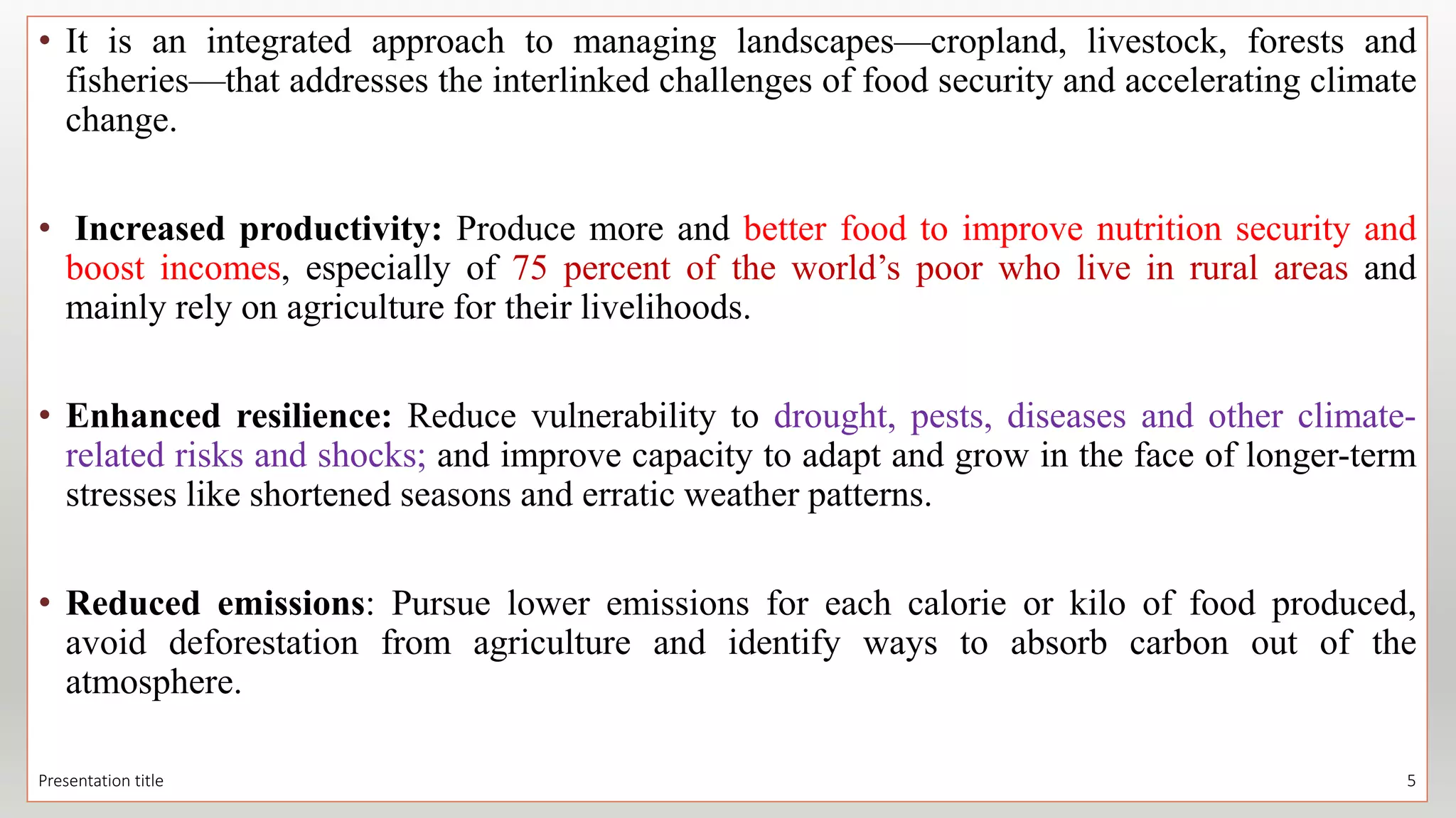 CLIMATE RESILIENT SMART AGRICULTURE THROUGH ADAPTATION AND MITIGATION.pptx