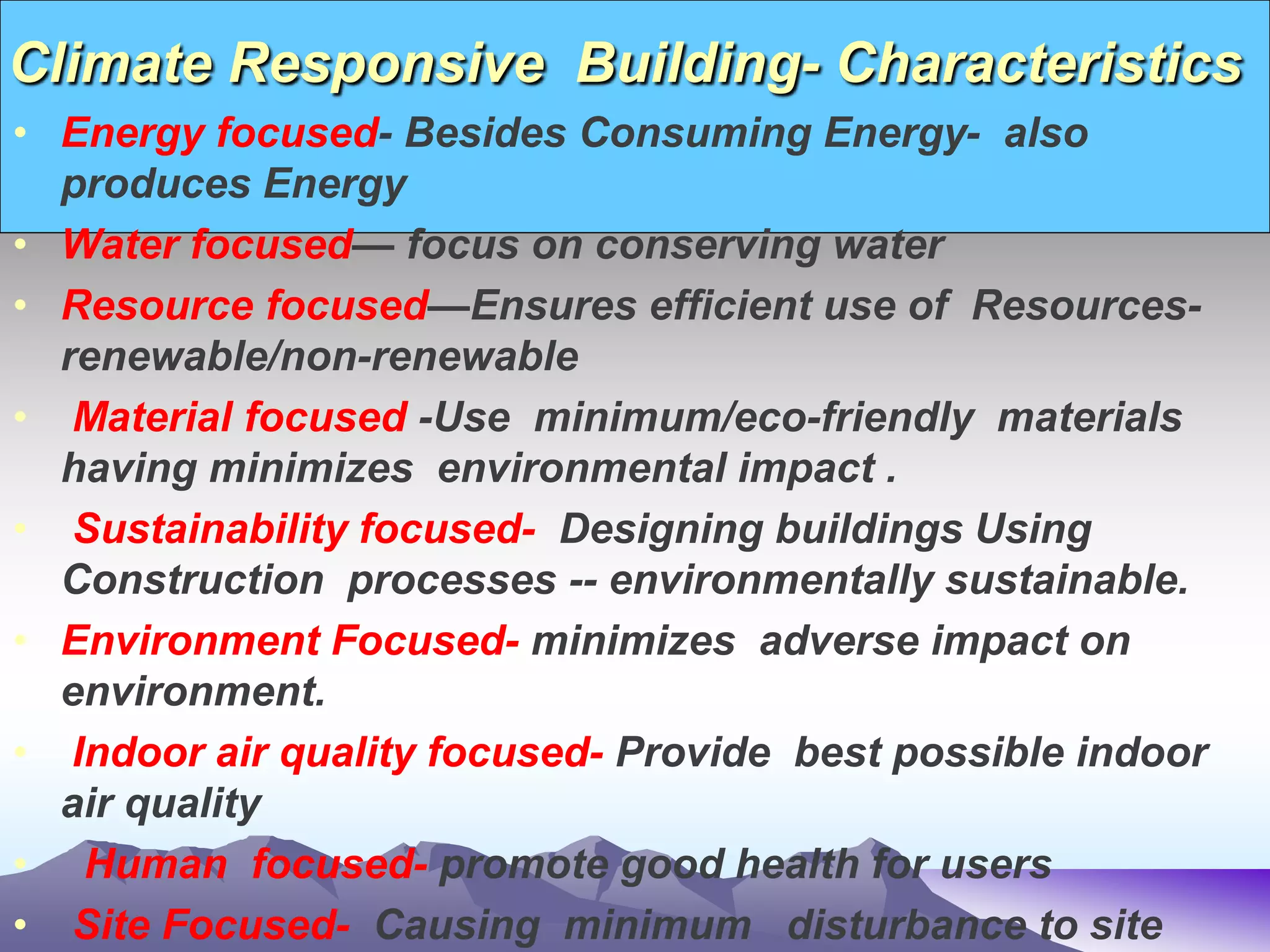 Climate Responsive Design of Buildings-1-9-23.ppt | Civil Engineering ...