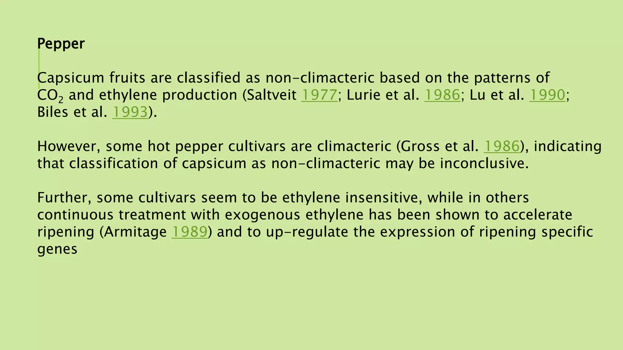 Climacteric and Non-Climacteric Fruits | PPTX
