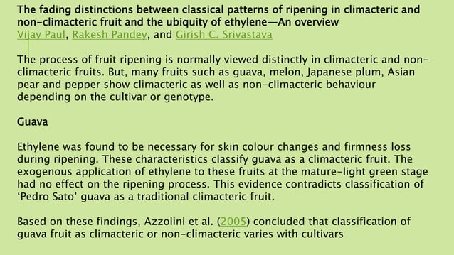 Climacteric and Non-Climacteric Fruits | PPTX | Gardening | Home & Garden