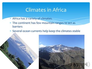 Climates of Africa | PPTX