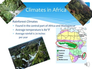 Climates of Africa | PPTX