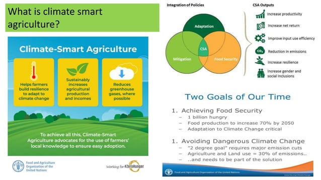 Climate smart agriculture | PPT | Agriculture | Industries