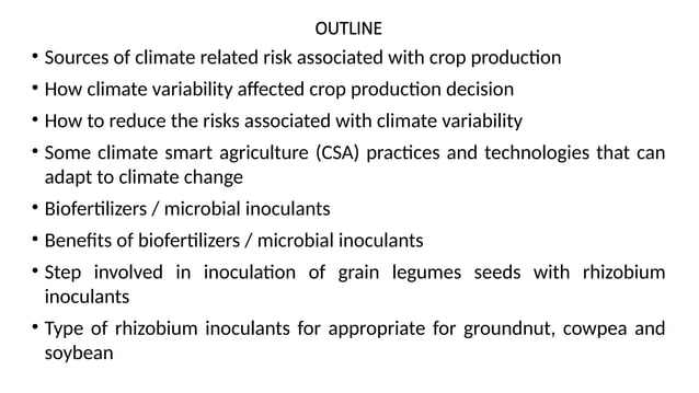 Climate Smart Agriculture Practices Pptx
