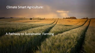 Climate Smart Agriculture and its use 1.pptx
