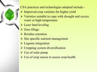 Climate smart agriculture 2 | PDF