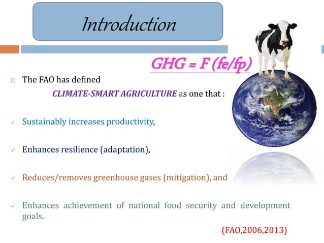 Climate Smart Livestock Production, by Dr Adil Rasool Paray | PPTX