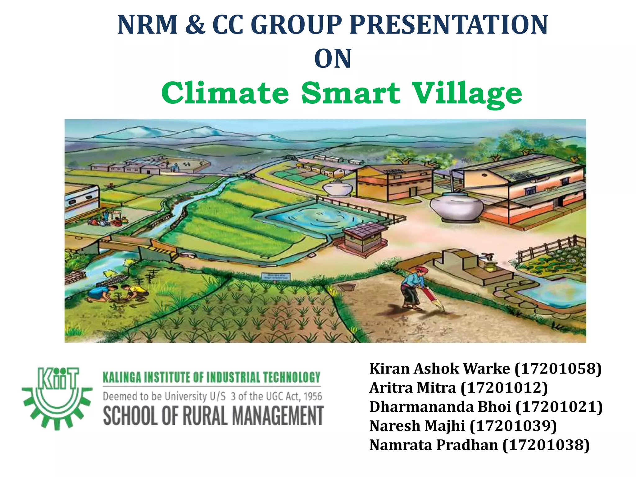 Climate smart village ppt | PPTX