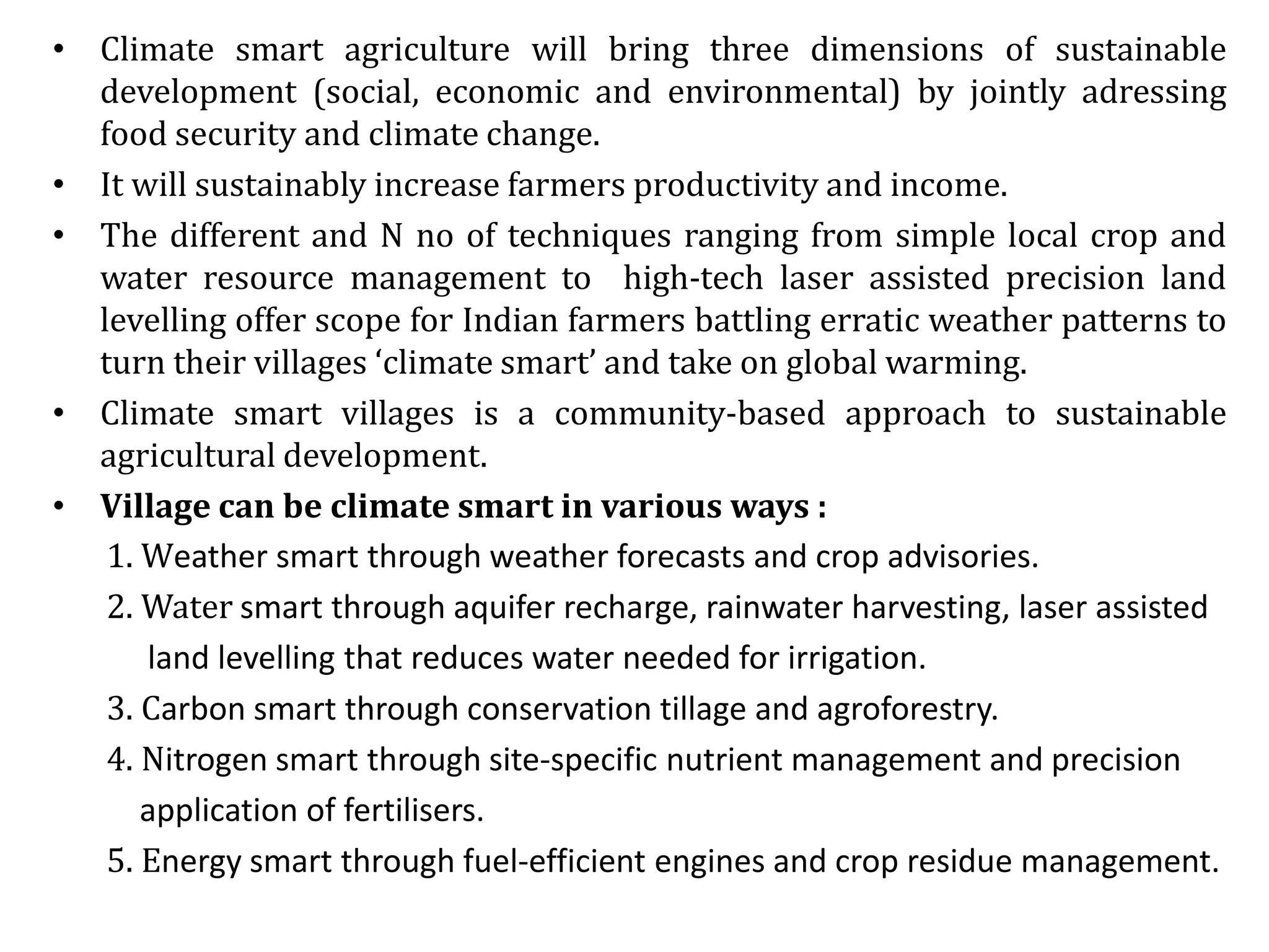 Climate smart village ppt | PPTX