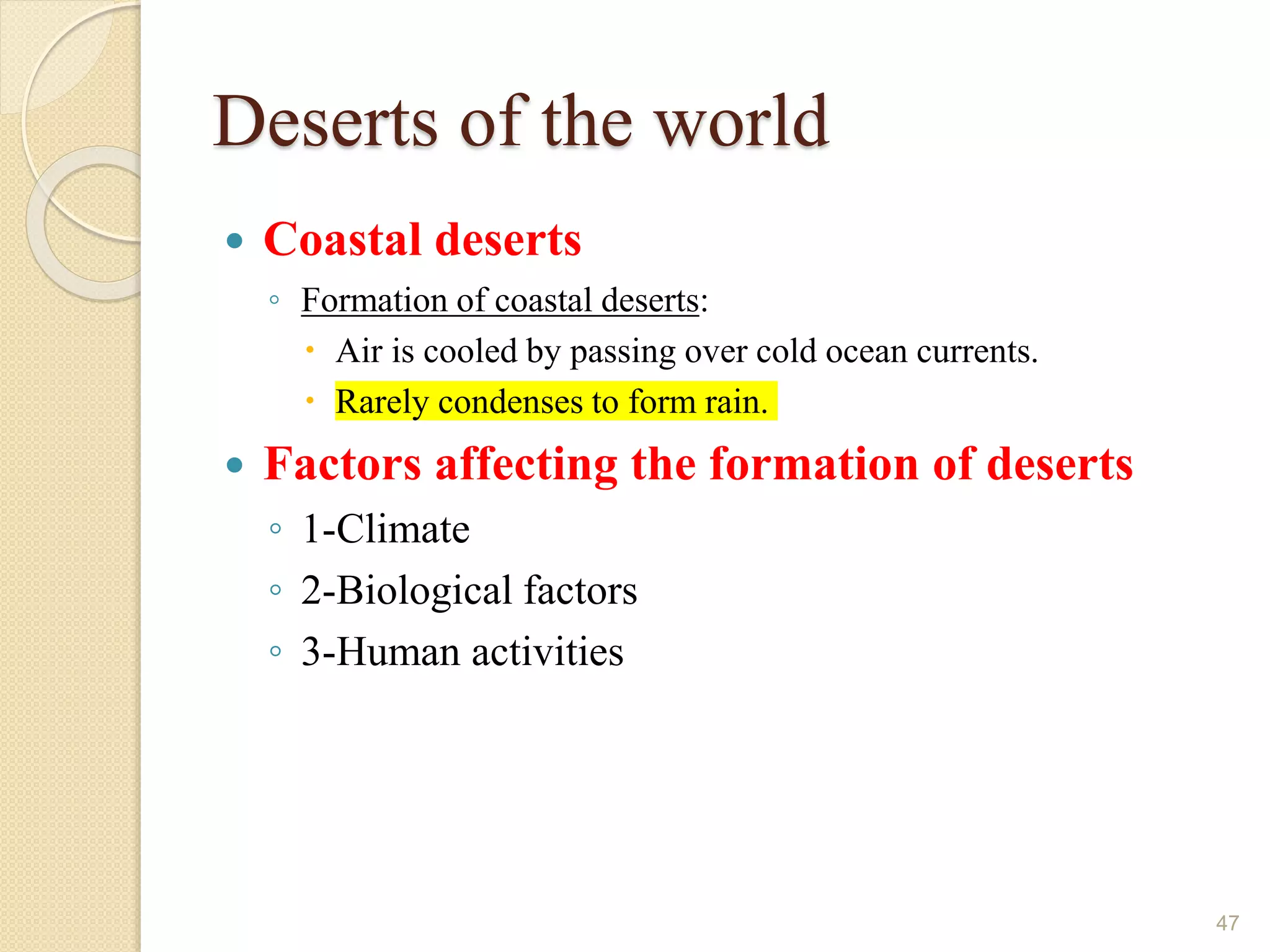 Climate, Soil, Deserts types, Topography and Biomes (1).pptx