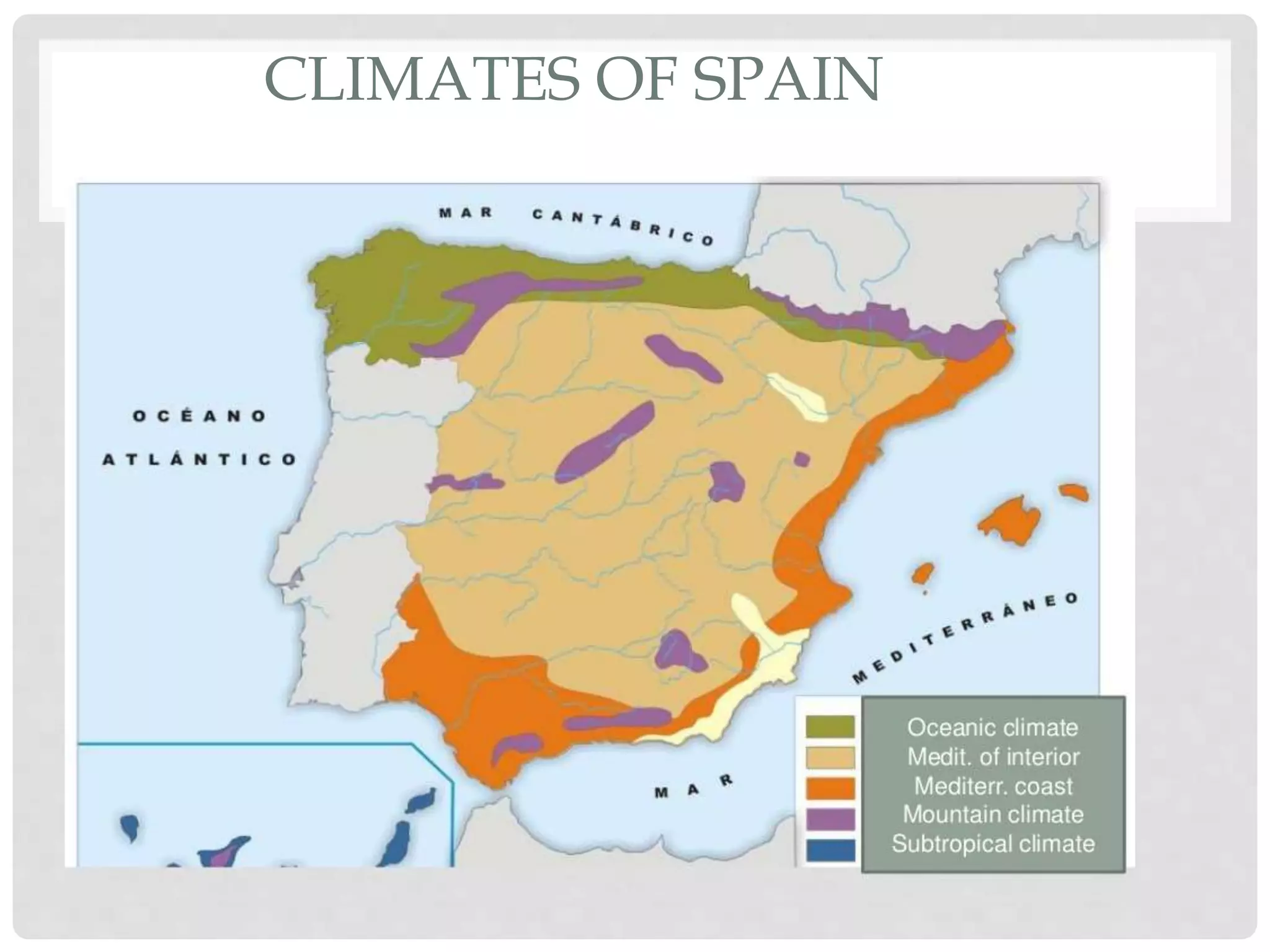 Climate's zones and climates of spain | PPTX