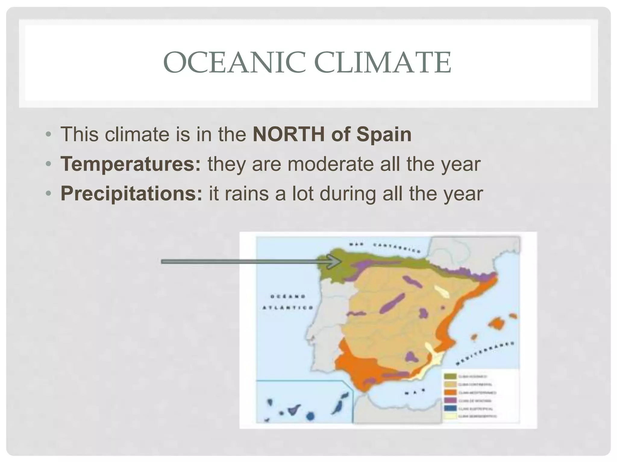 Climate's zones and climates of spain | PPTX