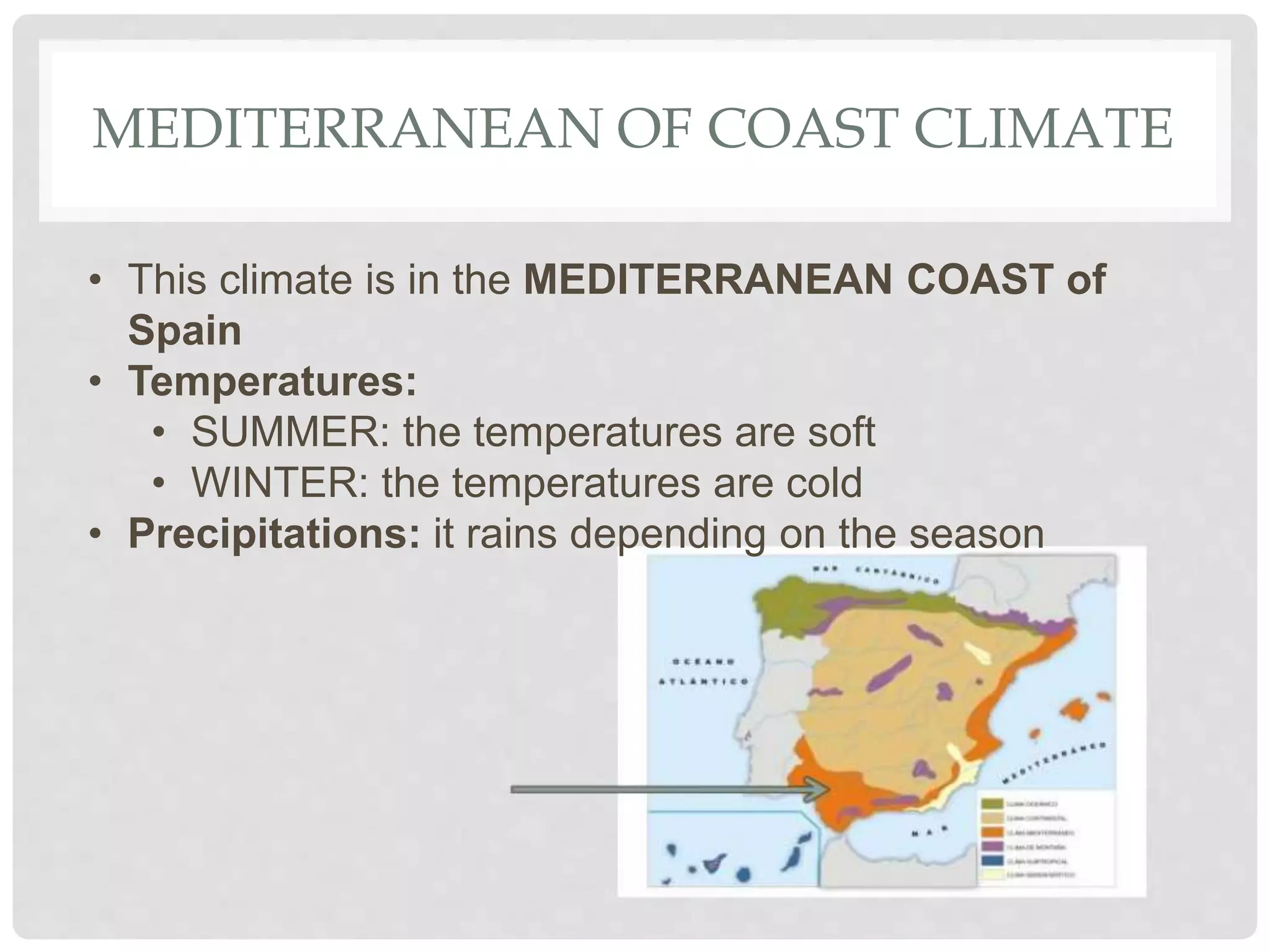 Climate's zones and climates of spain | PPTX
