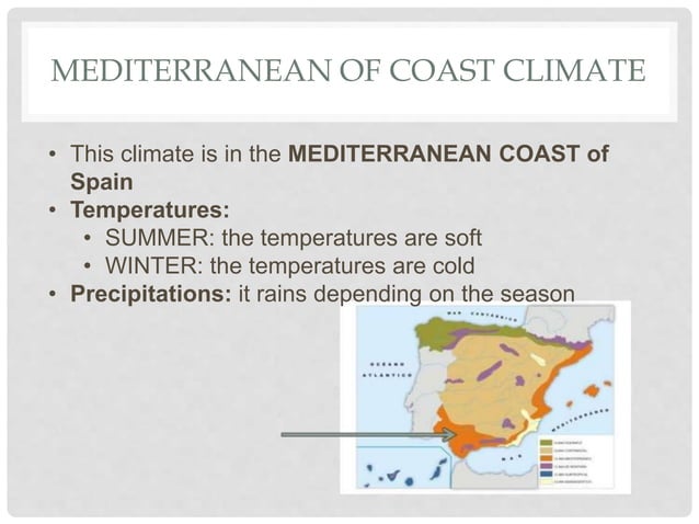 Climate's zones and climates of spain | PPTX | Weather | Science