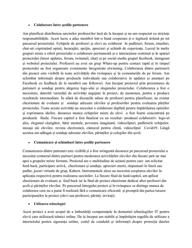 Climate volunteers alina popa_ etwinning | PDF