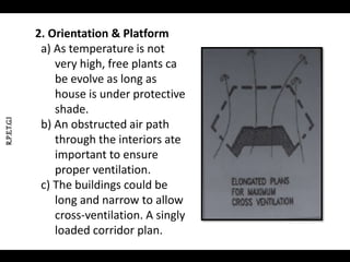 "warm and humid" climate and their designs | PPTX