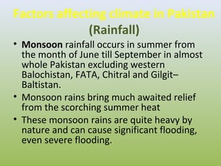 Climate and weather of Pakistan | PPT