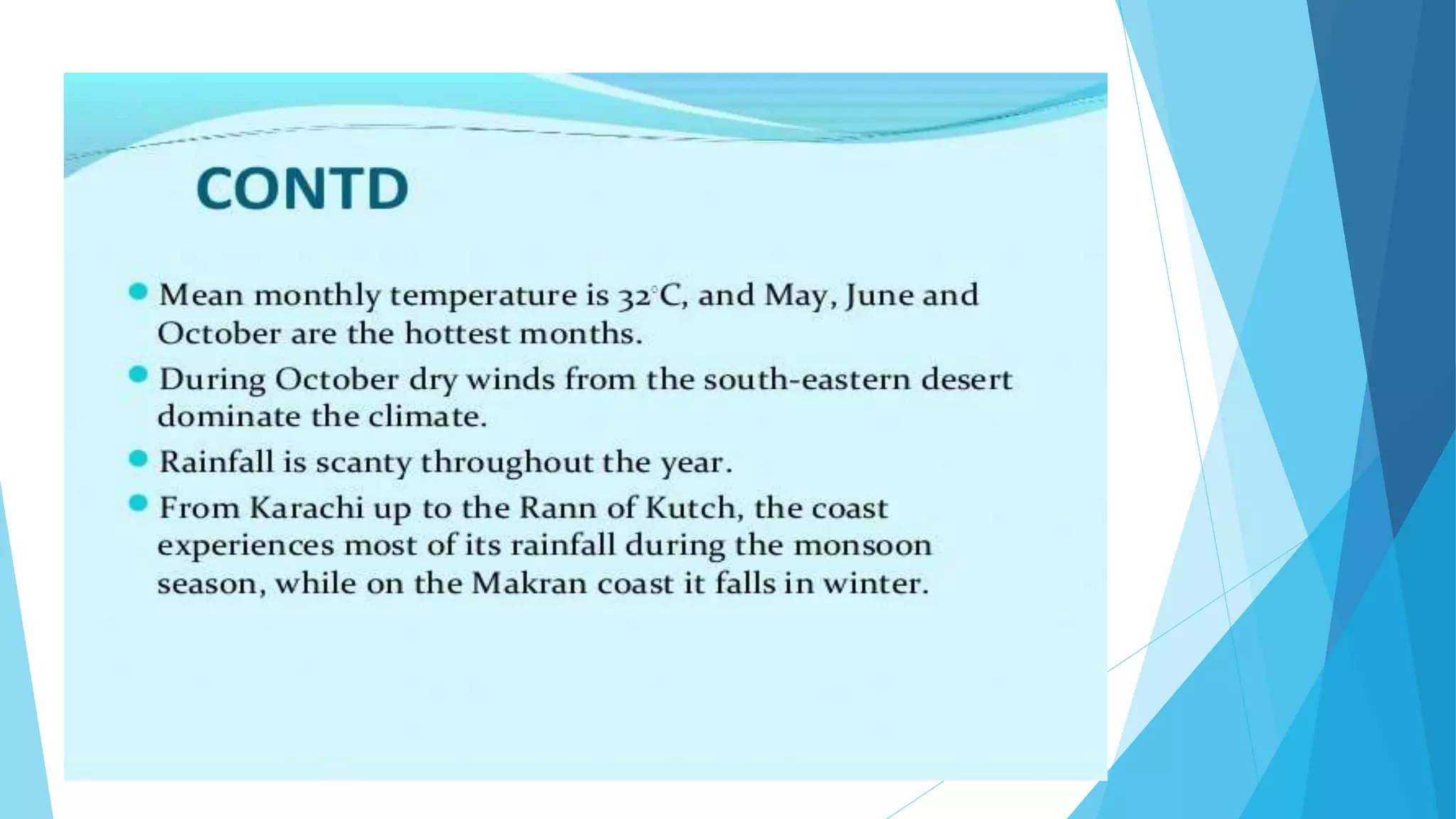 Climate zones of pakistan A Lecture By Mr Allah Dad Khan Former DG ...