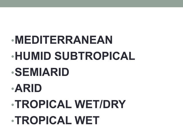 Climate Zones | PPTX