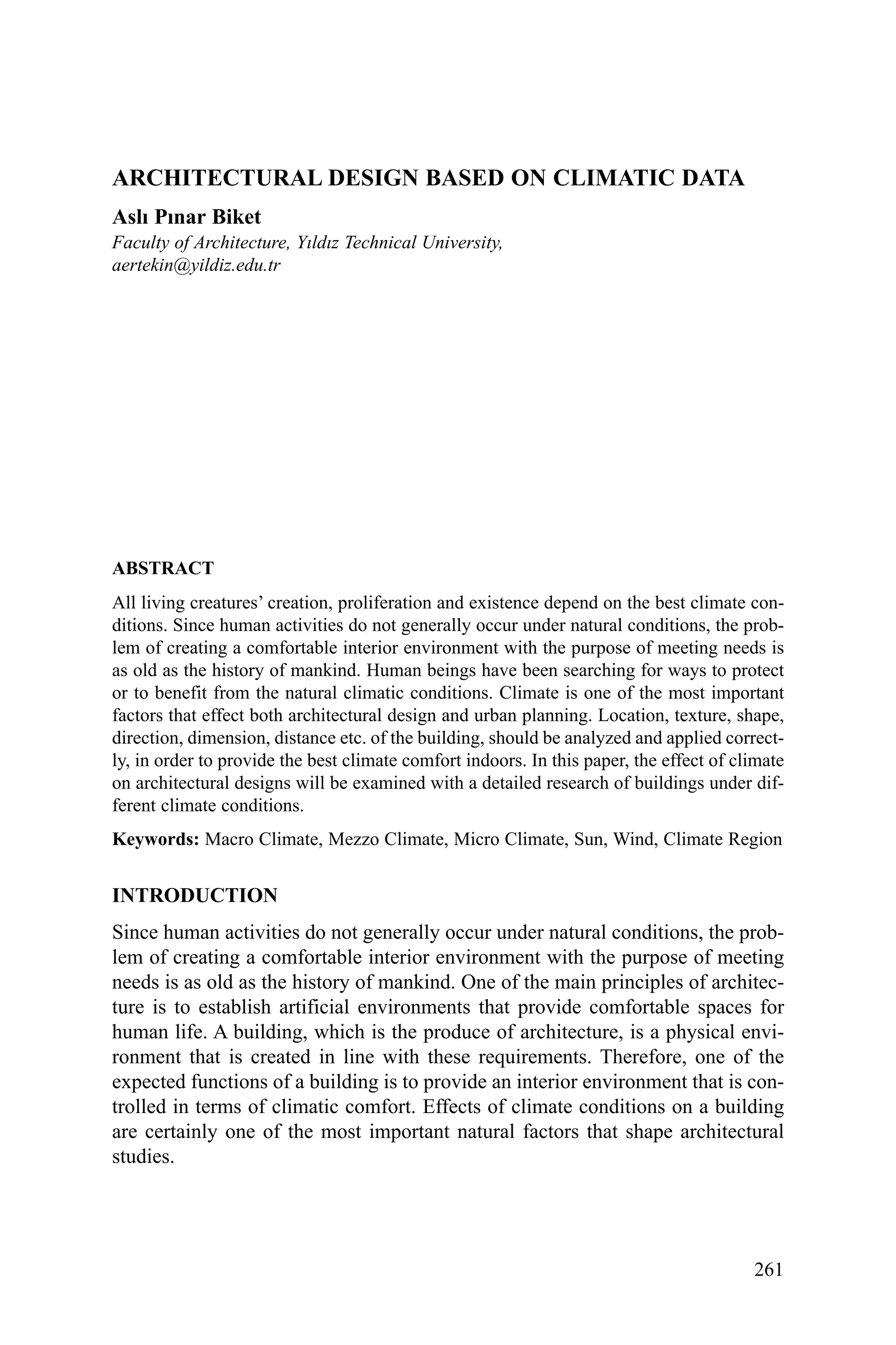 Climatic architectural | PDF