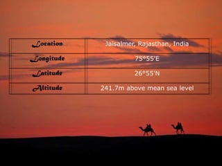 Climatic assessment - jaisalmer | PPTX