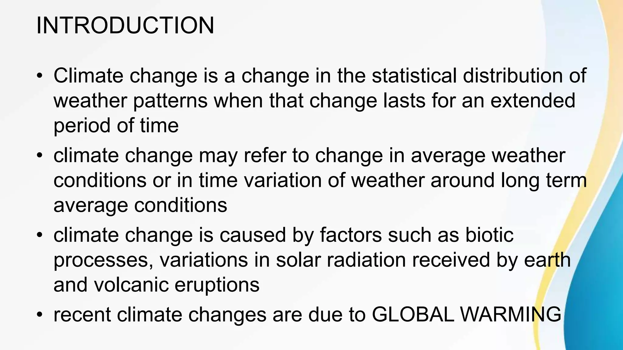 Climatic changes | PPTX