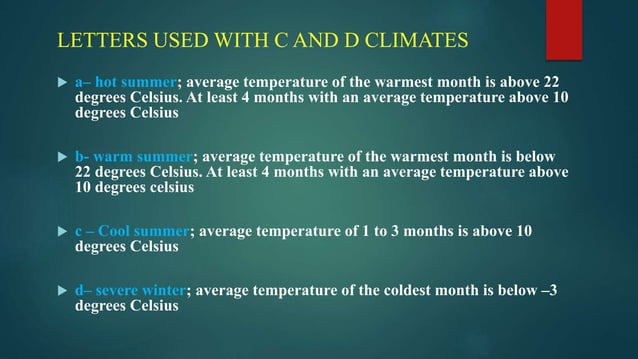 climatic classification.pptx | Weather | Science