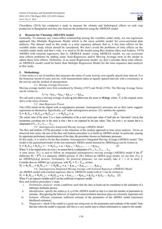 Climatic effects on major pulse crops production in bangladesh an application of box-jenkins ...