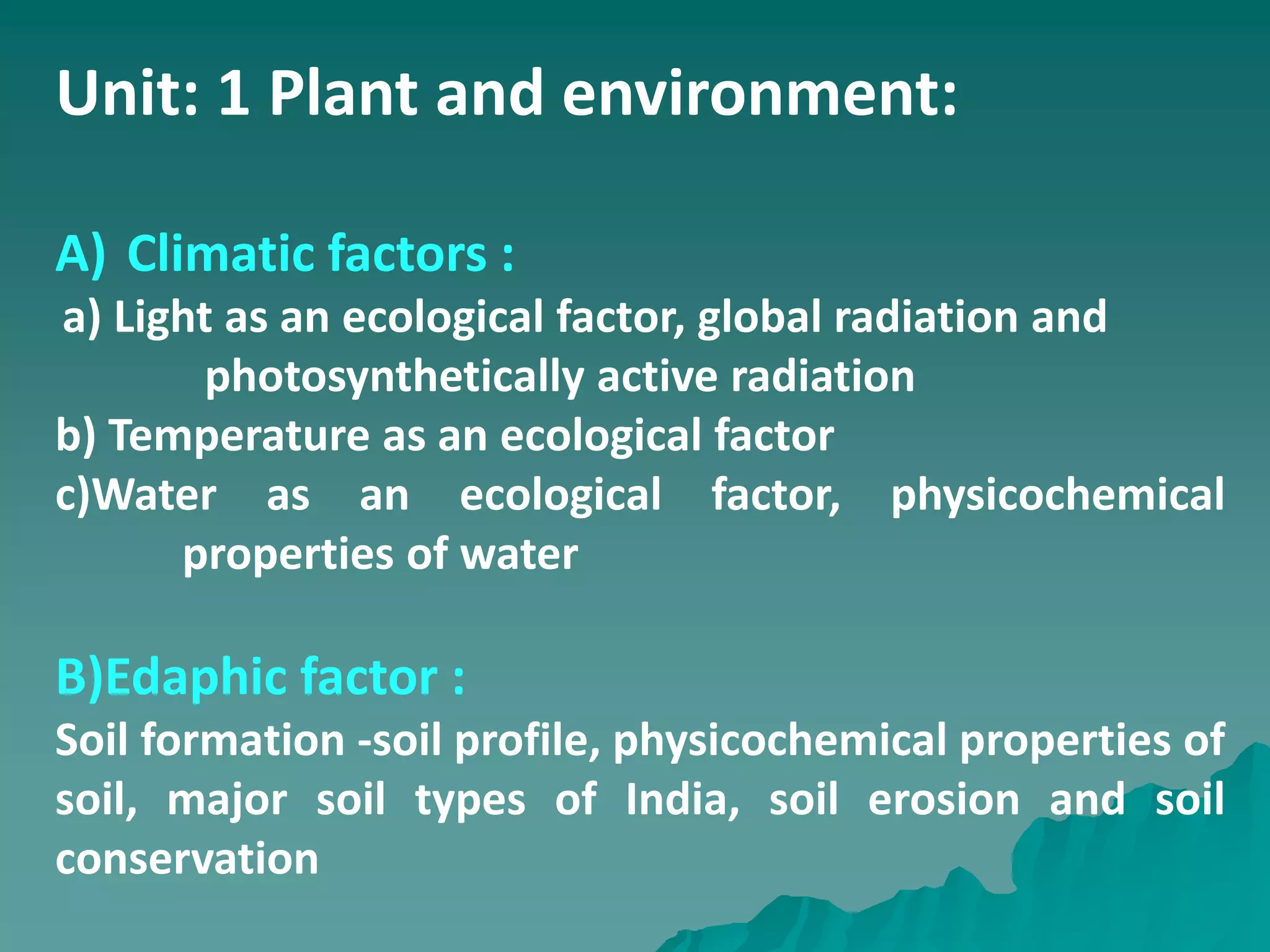 Climatic factors | PDF