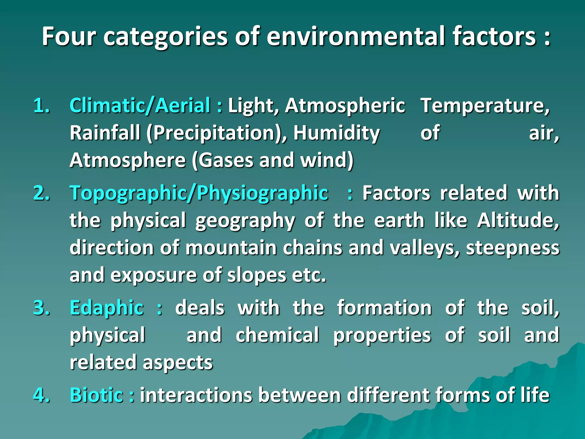 Climatic factors | PDF
