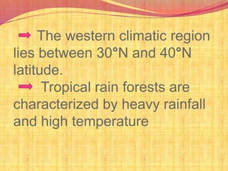 Climatic region and natural vegetation of North America | PPTX