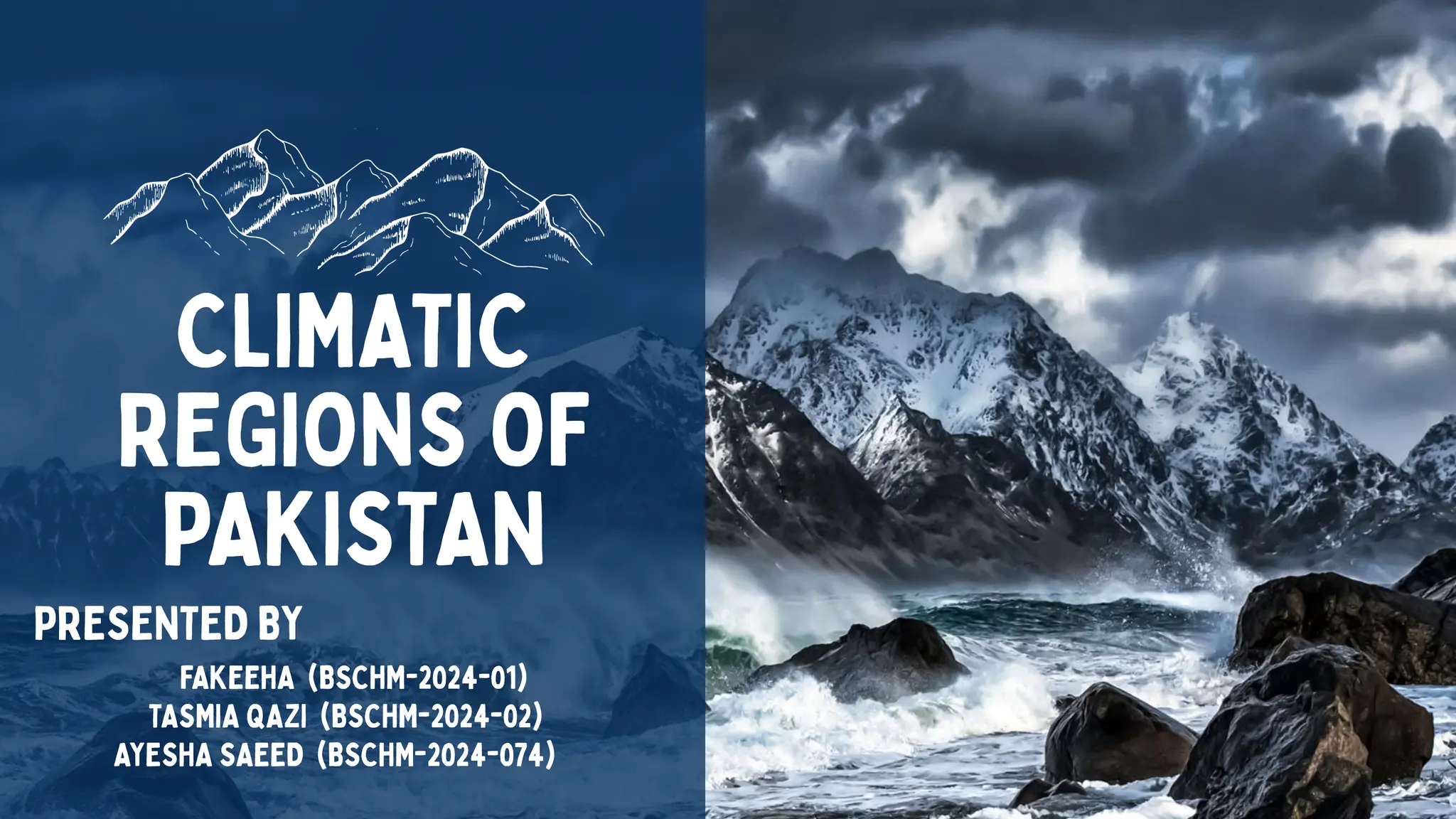 Climate change of Pakistan: challenge and solution | PPT
