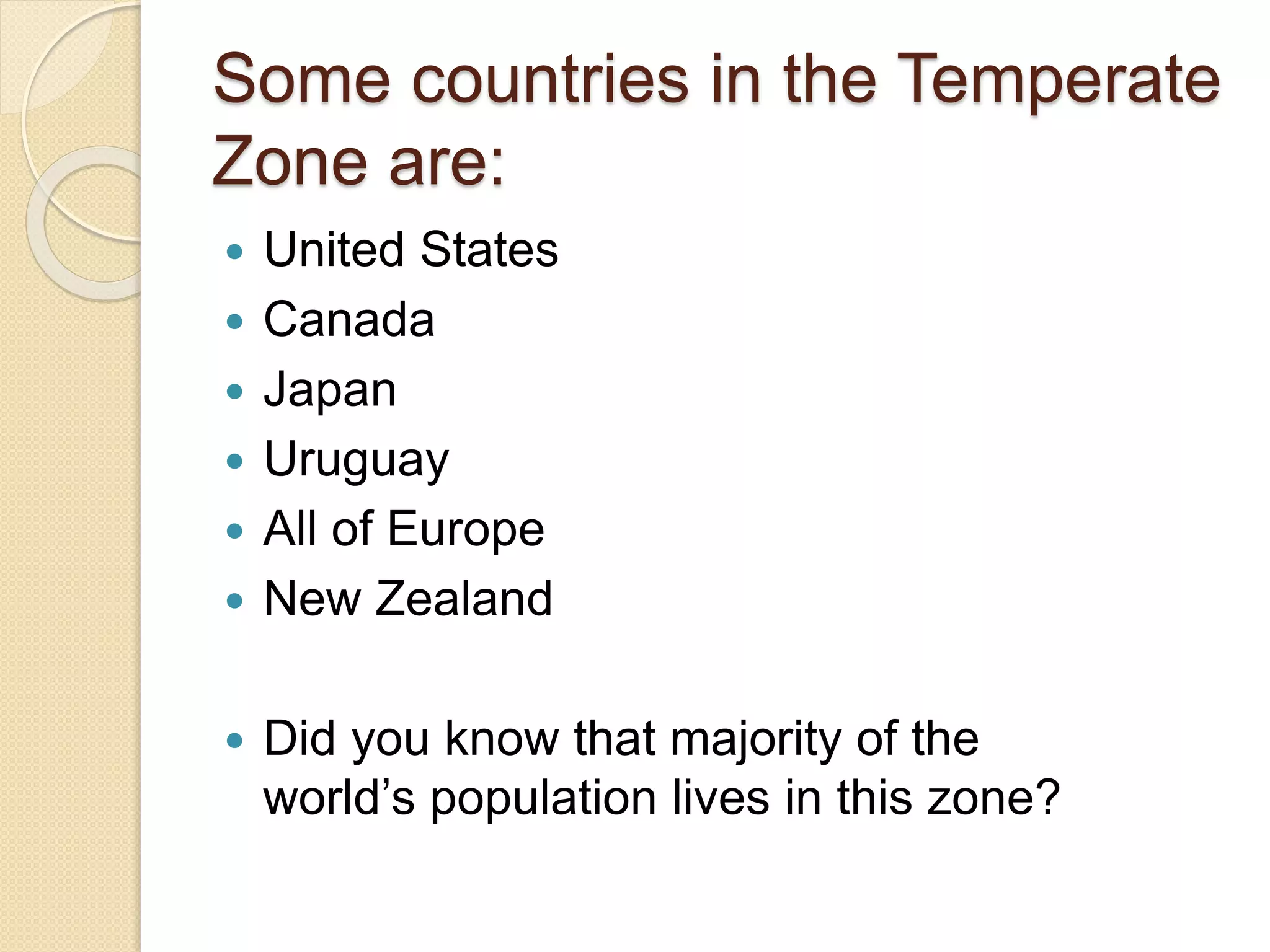 Climatic zones | PPTX