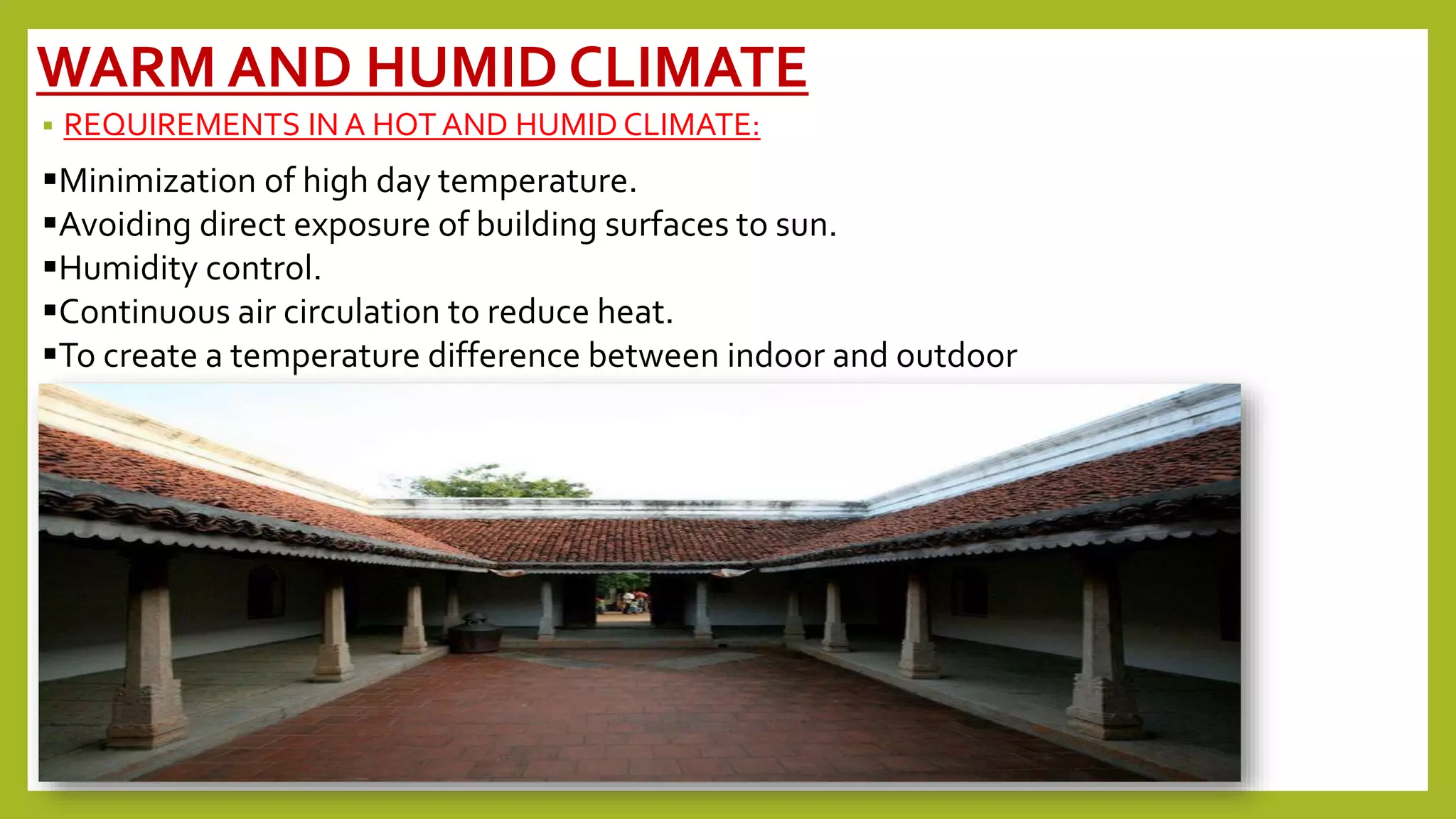 Climatic zones. warm and humid | PDF