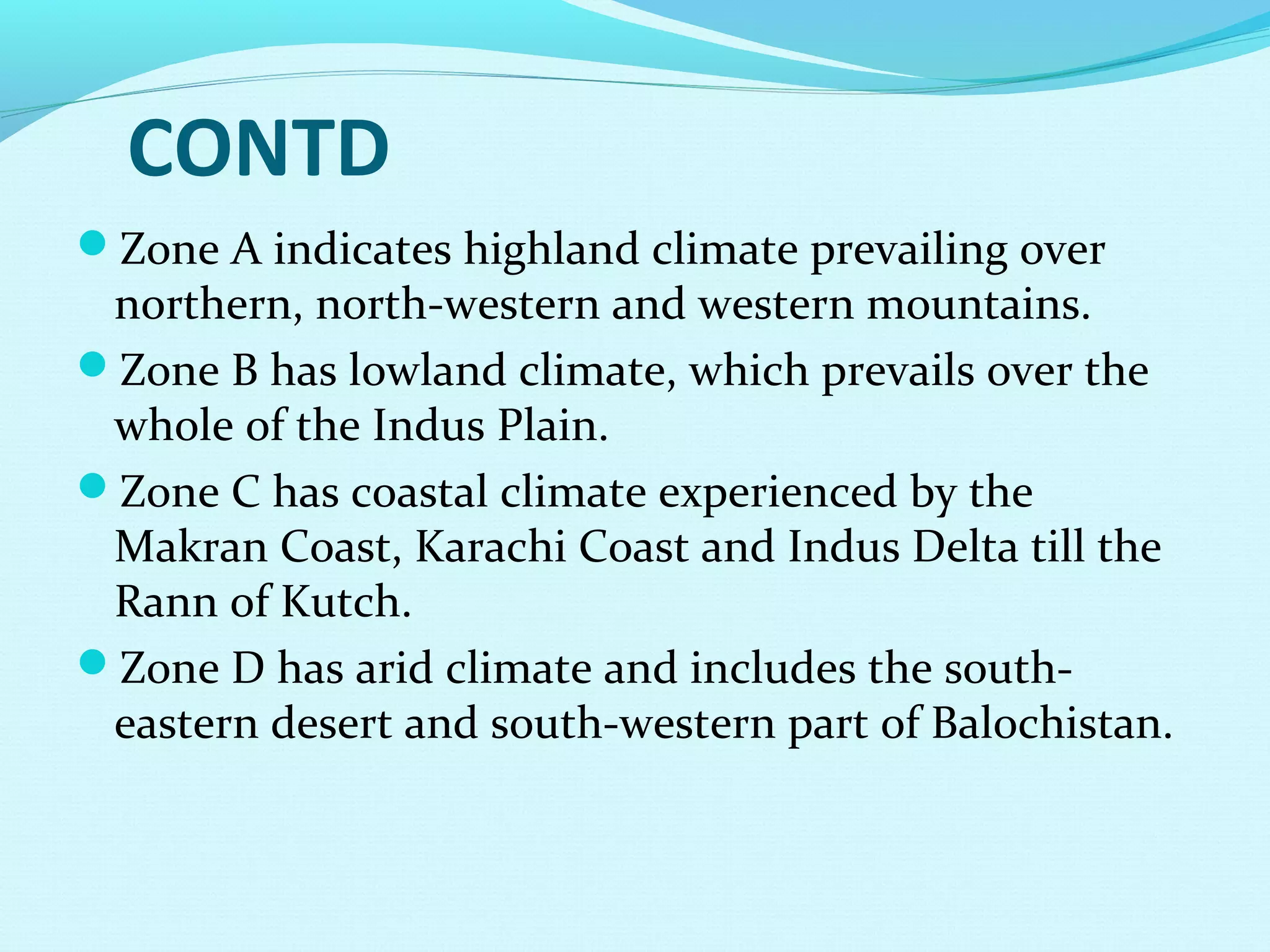 Climatic zones of pakistan | PPT